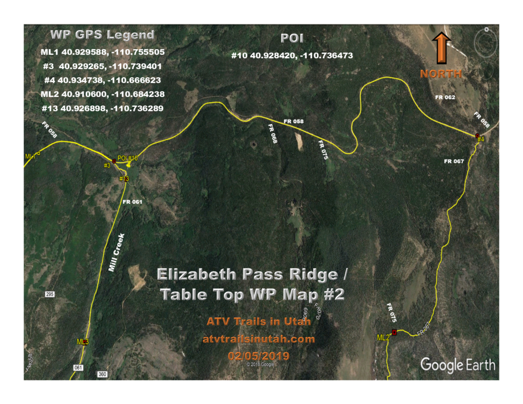 Elizabeth Pass WP Map 02 - ATVTrailsInUtah.com