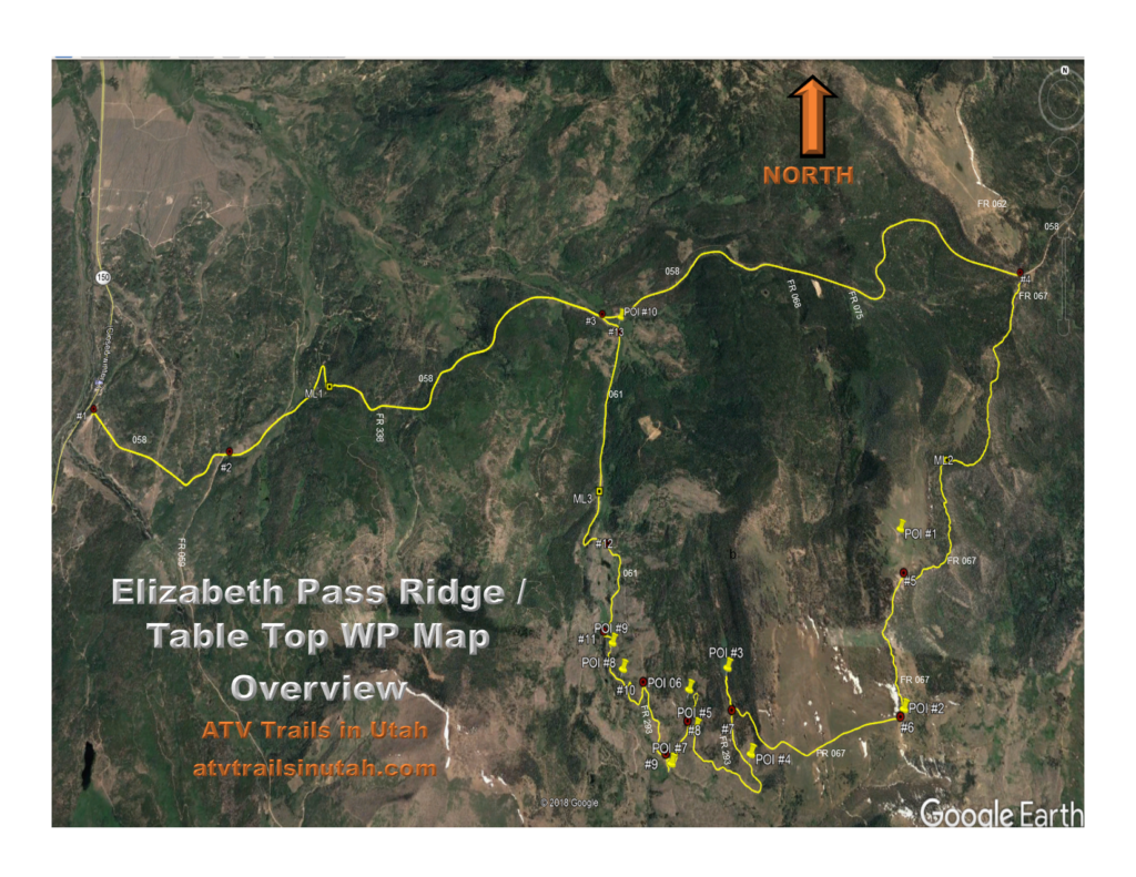 Elizabeth Pass WP Map Overview REV | ATVTrailsInUtah.com